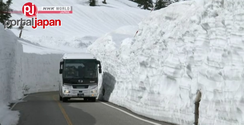 Part of Japan's alpine route reopens - Portal Japan