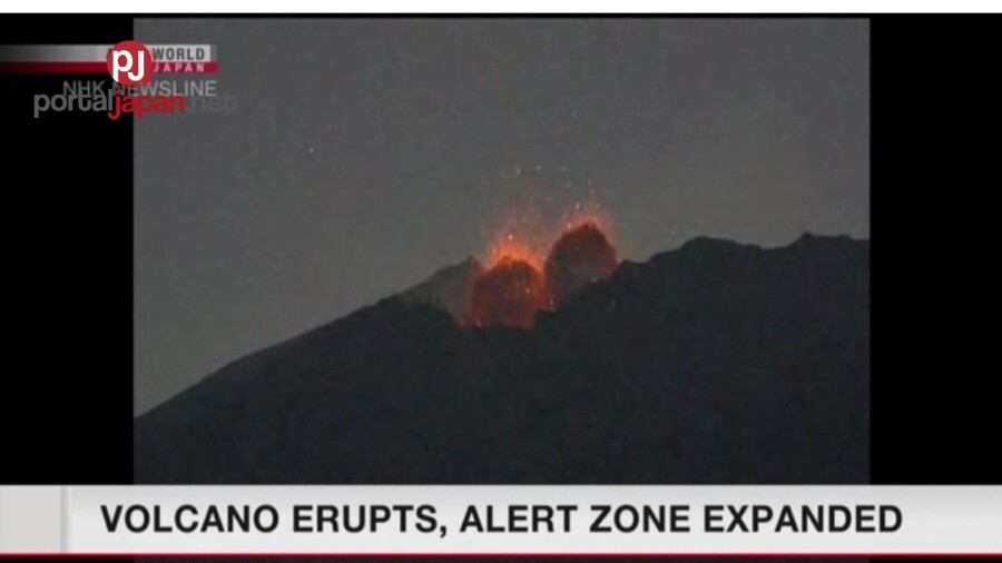 Pumutok na bulkan, nilawakan ang alert zone - Portal Japan